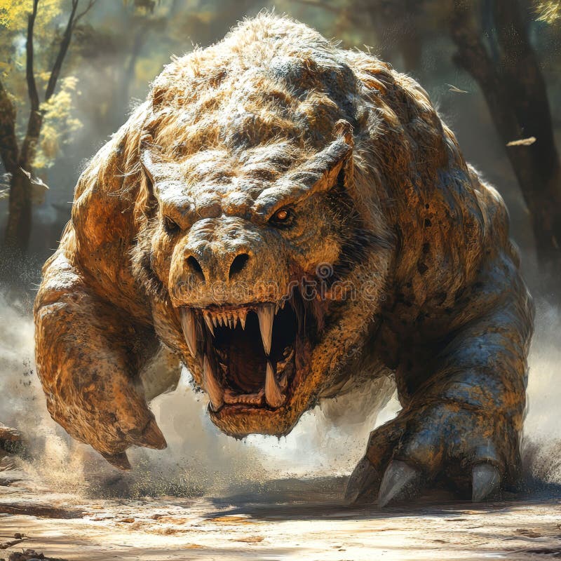 A Dynamic Image of a Dragon, Showcasing Scaly Skin, Sharp Teeth, Horns ...