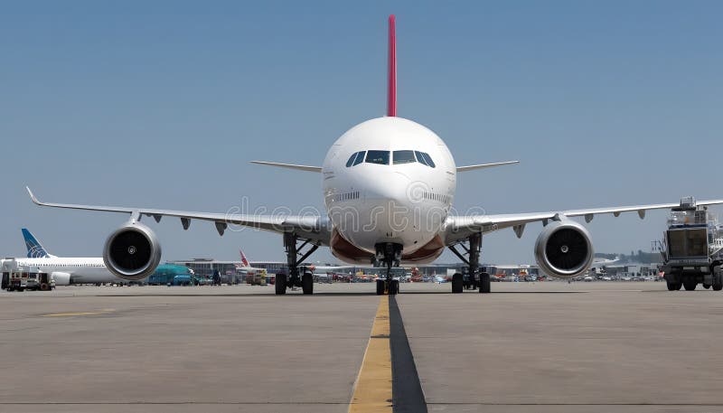 On the Tarmac stock illustration. Illustration of airport - 362048791