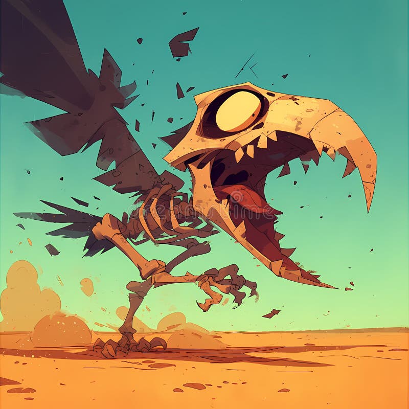 Exhilarating Skeleton Avian Creature Stock Photo - Image of animal ...