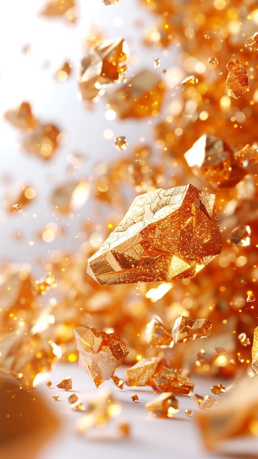 Dynamic Image of Gold Fragments Exploding and Scattering, Capturing the ...