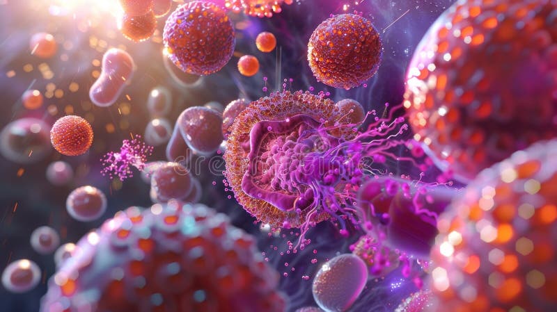 A Dynamic Image of a Hormonesecreting Endocrine Cell with Hormones ...