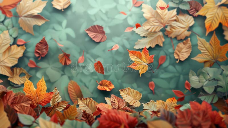 A Dynamic Image of Leaves Swirling in the Air, Perfect for Autumn ...