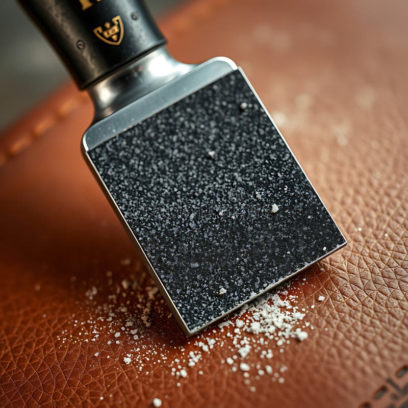 A Dynamic Image of a Rasp in Action Being Used on a Piece of Leather ...