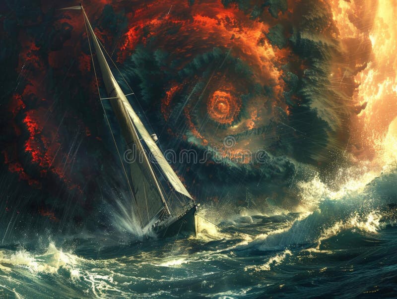 Sailboat Storm Stock Illustrations – 3,404 Sailboat Storm Stock ...