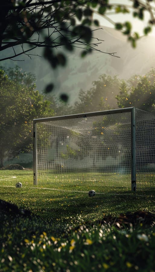 Dynamic Image of a Soccer Goal with Accurate Dimensions in a Thrilling ...