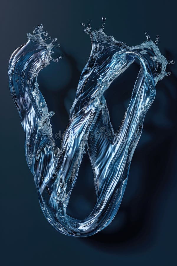 A Dynamic Image of a Water Wave with Splashing Water. Perfect for ...
