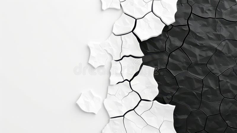 Dynamic Image of White Wall Breaking on Black Backdrop Stock ...