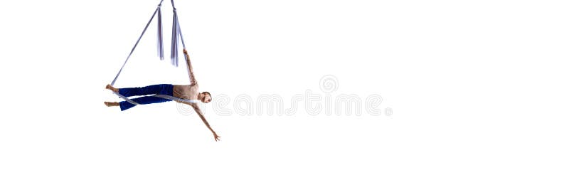 Dynamic Image of Young Man, Professional Aerial Gymnast, Acrobat ...