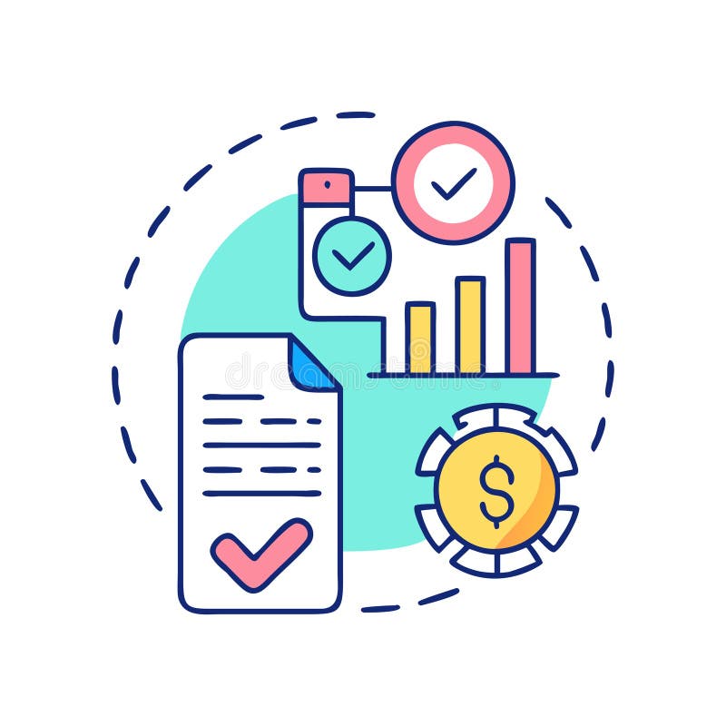 Dynamic Impact Assessment Tool Icon for Business Stock Vector ...