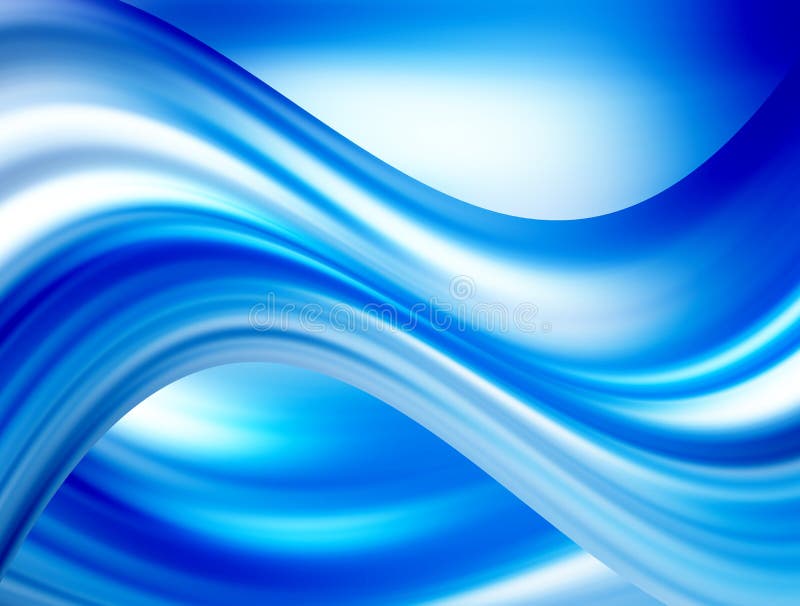 Dynamic Blue Motion, Abstract Background on White Stock Illustration ...