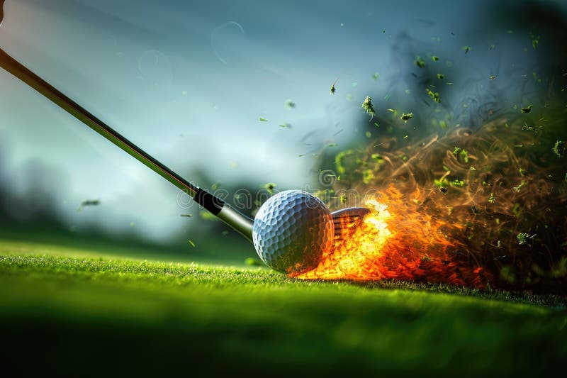 Dynamic Impact: Most Powerful Speed Shot in Golf, Image of Ball ...