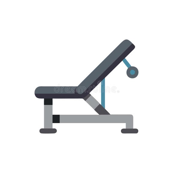 Dynamic Incline Bench Icon stock illustration. Illustration of dynamics ...