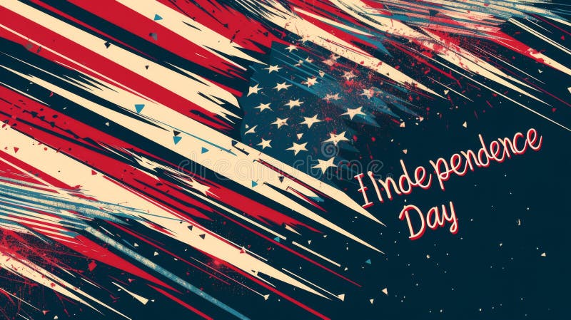 Dynamic Independence Day Abstract Design Stock Photo - Image of ...