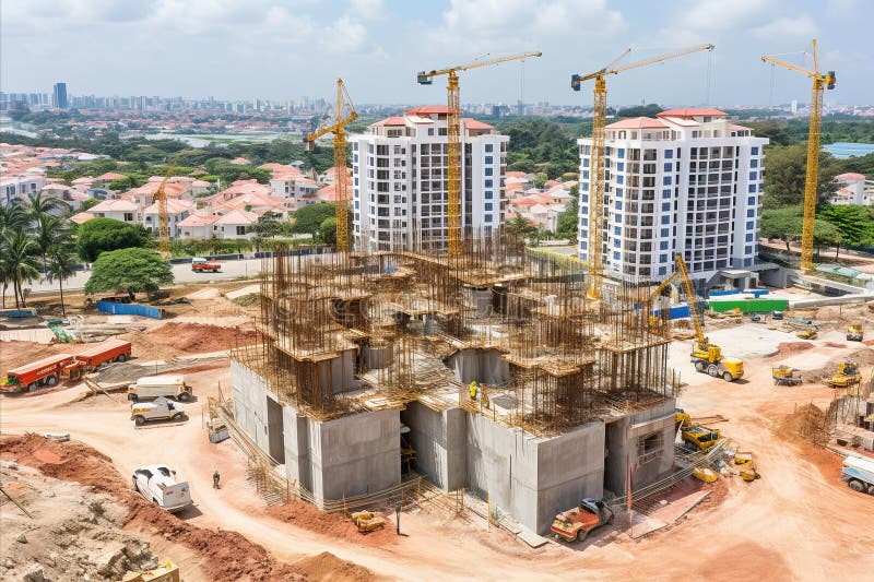 Dynamic Industrial Development. Building Under Construction and ...