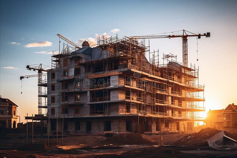 Dynamic Industrial Development. Building Under Construction and ...