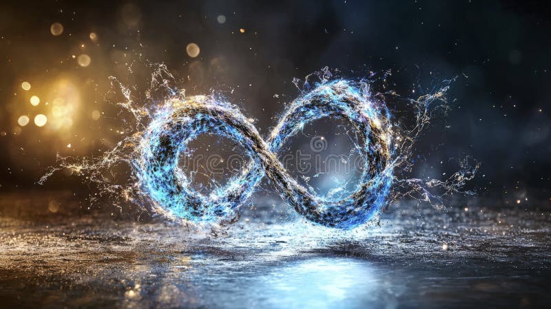 Dynamic Infinity Symbol Abstract Universe Digital Art Ethereal ...