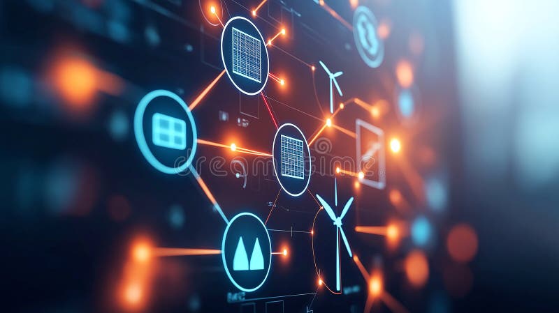 Dynamic Infographic Depiction of Renewable Energy Sources Showcasing ...