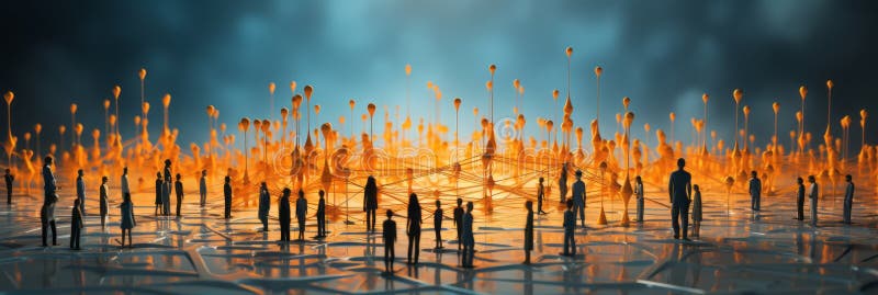 Dynamic Infographics Showcasing Teamwork, Network Connectivity, and ...