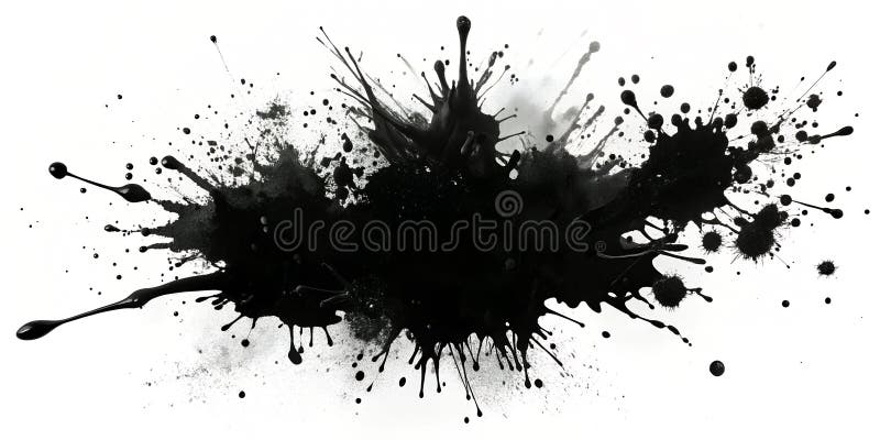 Dynamic ink explosion art stock illustration. Illustration of wildness ...