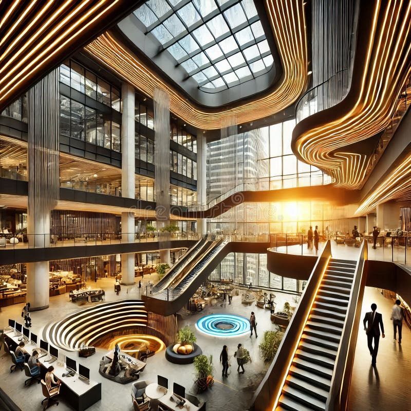 Dynamic and Innovative Space with Open Layouts Breakout Areas an Stock ...