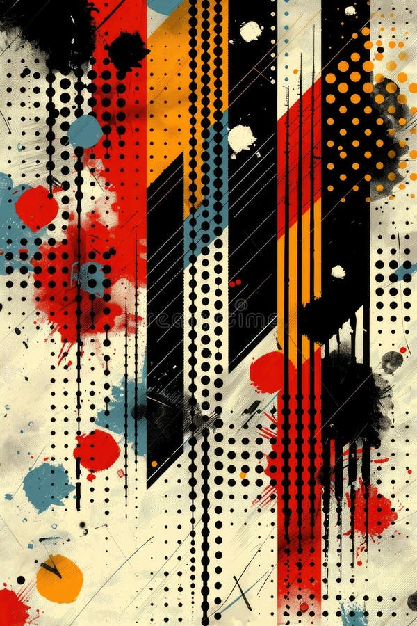 Dynamic Instagram Story Template Featuring Diagonal Lines and Vibrant ...