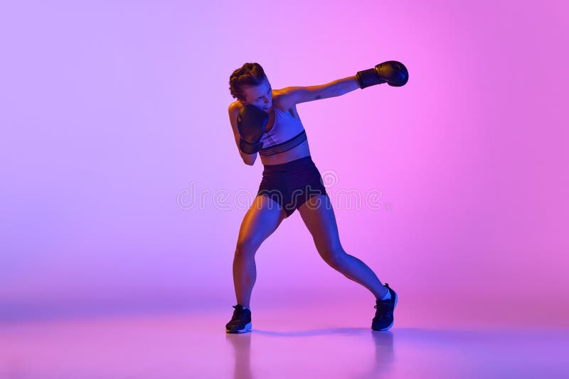 Dynamic and Intense, Female Professional Boxer Showcases Her ...
