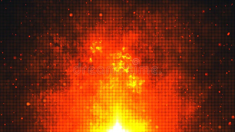 A Dynamic, Intense and Powerful Abstract Fire Explosion Featuring Fiery ...