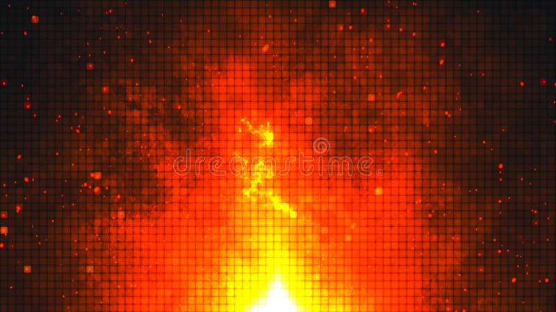 A Dynamic, Intense and Powerful Abstract Fire Explosion Featuring Fiery ...
