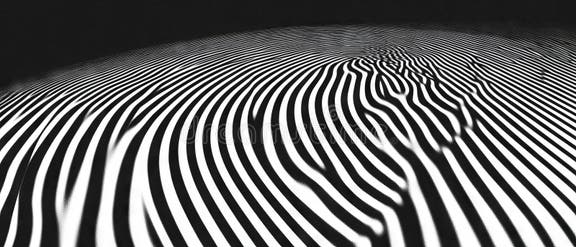 Dynamic Interplay of Concentric Lines on a Dark Background Creates a ...