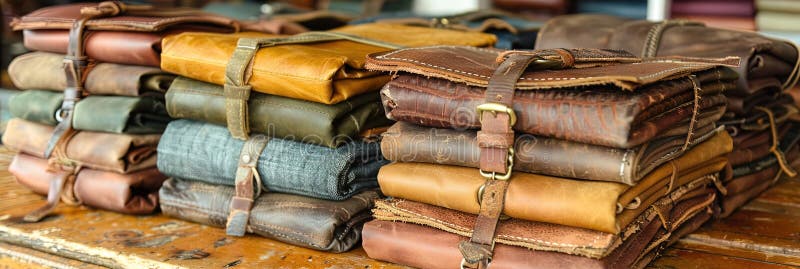 Dynamic Interplay of Fabric and Leather Surfaces Stock Image - Image of ...