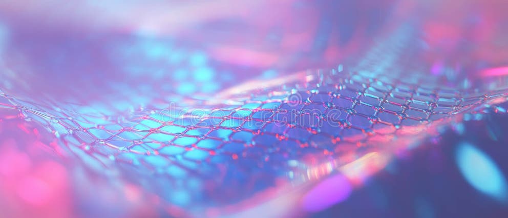 Dynamic Interplay of Hexagonal Grids in Vibrant Digital Networks Stock ...