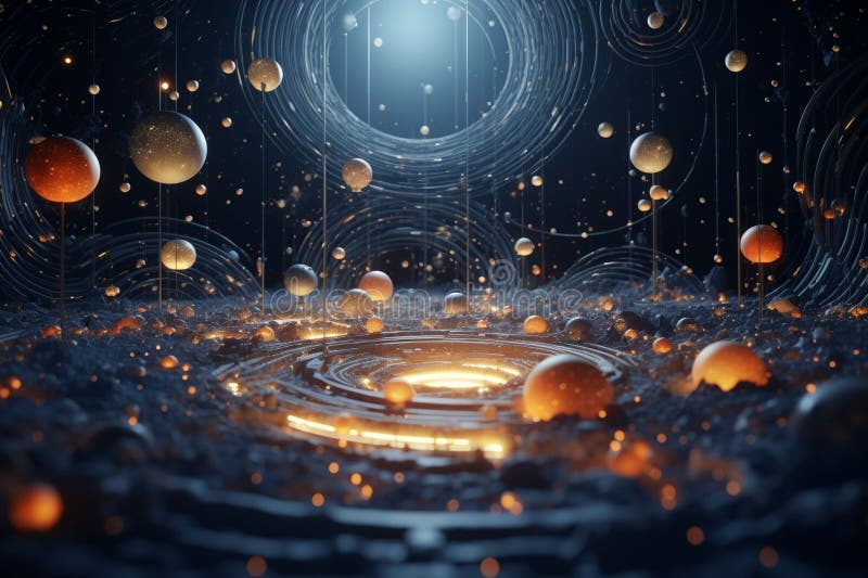 Dynamic Interplay of Mathematical Symbols Stock Illustration ...