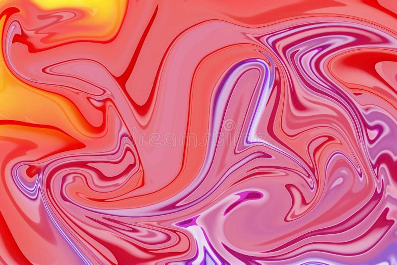 Dynamic Interplay of Warmth and Brightness in Abstract Modern Swirl ...
