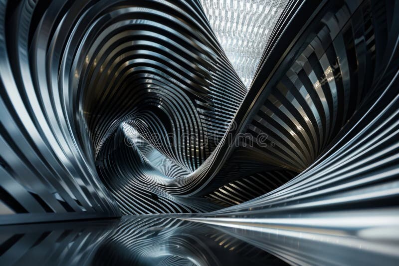 Dynamic Intersection of Geometric Forms Stock Illustration ...