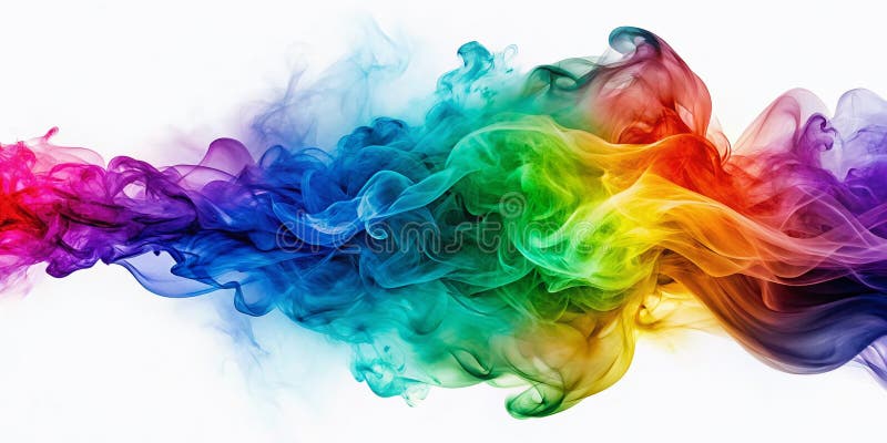 Dynamic Iridescent Smoke Flow a Captivating Abstract Background Loop ...