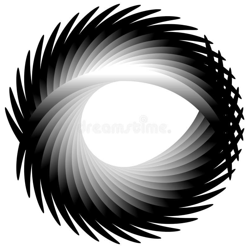 Dynamic Irregular Lines Forming a Circle Element. Geometric Shape Made ...