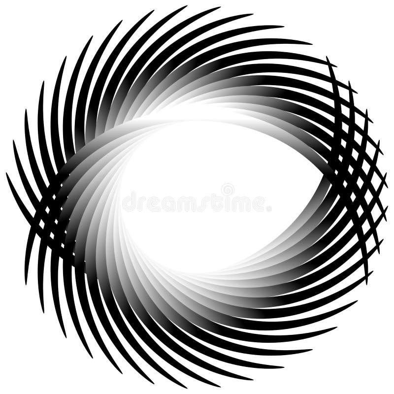 Dynamic Irregular Lines Forming a Circle Element. Geometric Shape Made ...