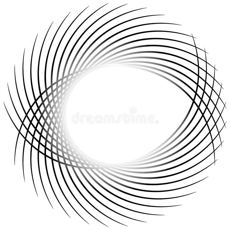 Dynamic Irregular Lines Forming a Circle Element. Geometric Shape Made ...