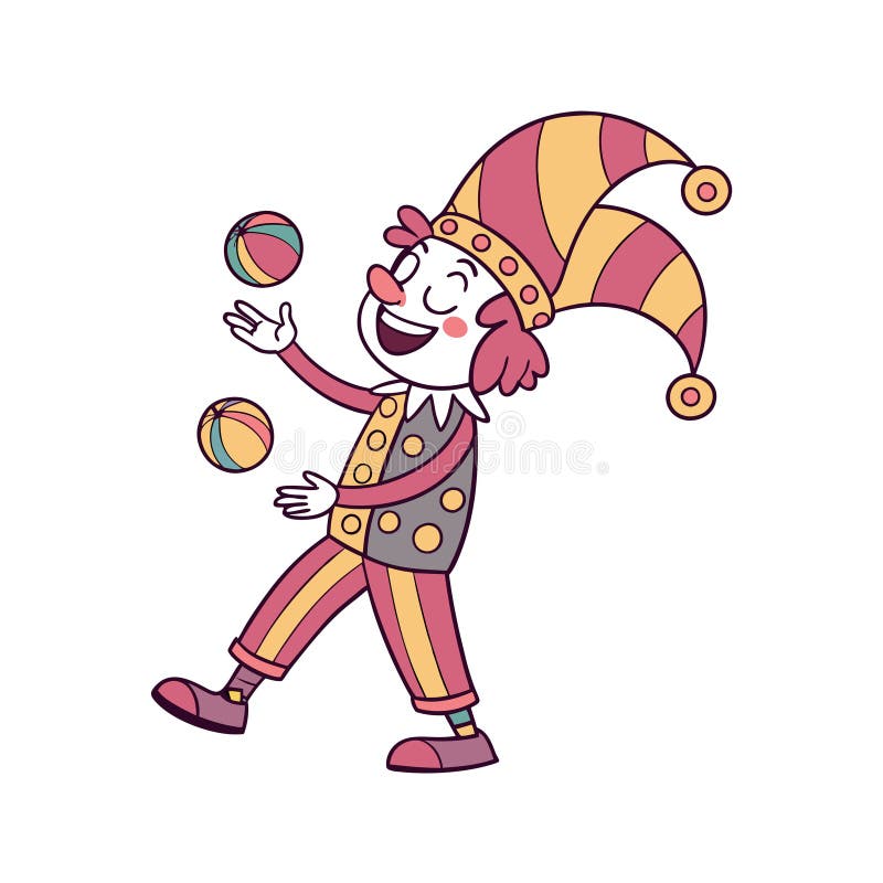 Dynamic Jasmine the Jolly Jester Character Stock Vector - Illustration ...