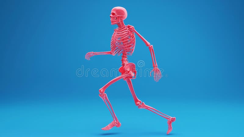 Dynamic Joint Movement Concept in Skeleton Model Stock Illustration ...