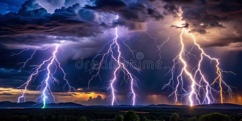 Dynamic 4K Animated Thunderstorm Pack Three Stunning Cartoon Lightning ...