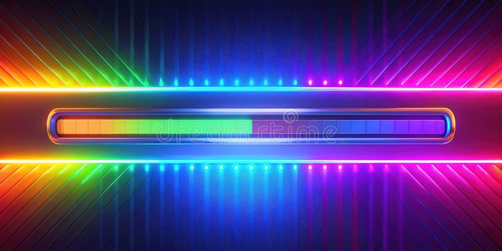 Dynamic 4K Loading Bar Animation Abstract Progress Bar Visuals for ...