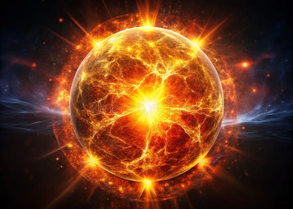 Dynamic 4K Looping Fireball Animation a Captivating Abstract Sphere ...