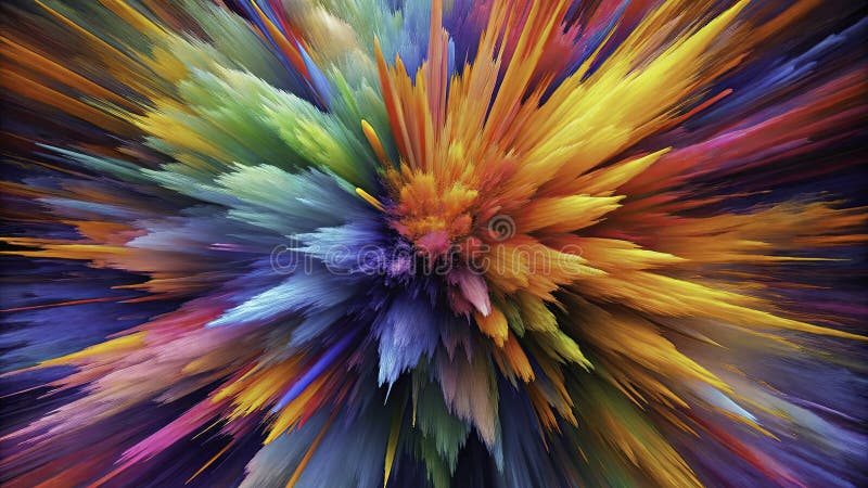 Dynamic 4K Ultra HD Abstract Explosion Background a Minimalist Vibrant ...