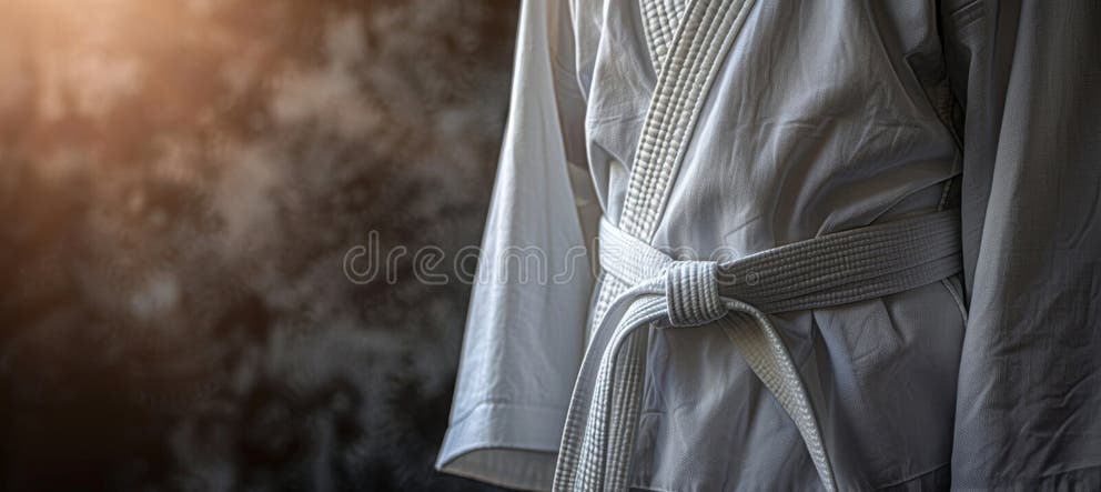 Dynamic Karate Uniform at Summer Olympics, Showcasing Precise Technique ...