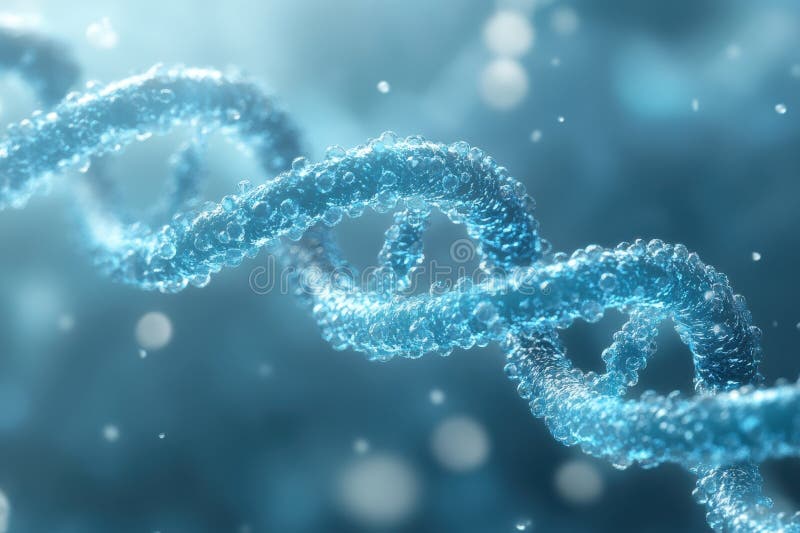 Dynamic Lab Scene Showcasing an Innovative DNA Structure with ...