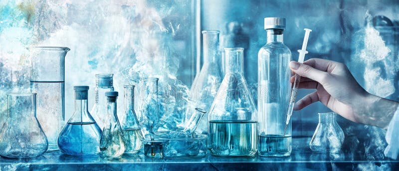 Innovative Medical Research in a Vibrant Art Deco Laboratory with ...