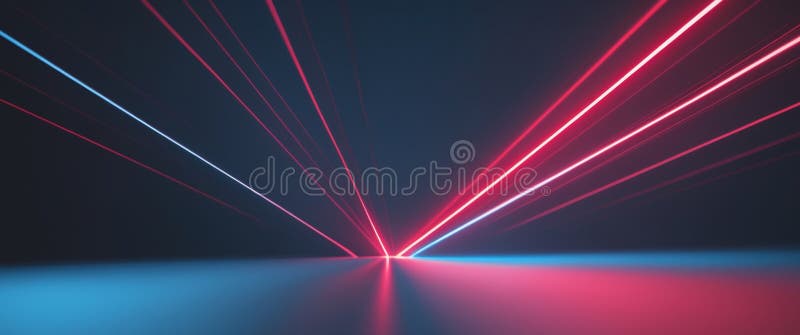 Dynamic Laser Beams Red Blue Colors Dark Background Stock Photos - Free ...