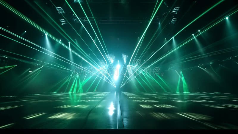 Dynamic Laser Light Show Illuminating an Exciting Event Stage Stock ...