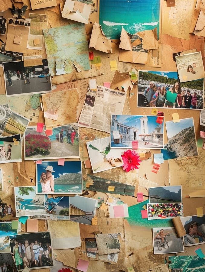 Unique Photo Collage Displaying Vibrant Memories and Creative ...